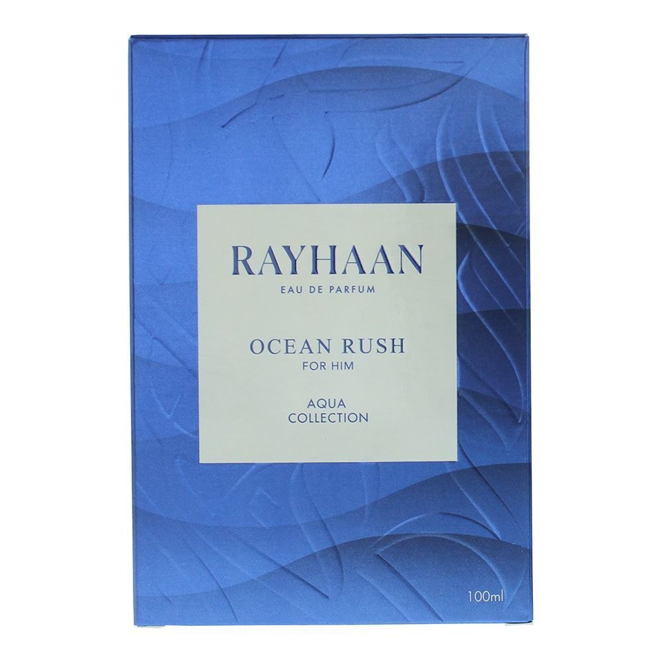 Rayhaan Ocean Rush Eau de Parfum 100ml Spray for Him | eBay UK