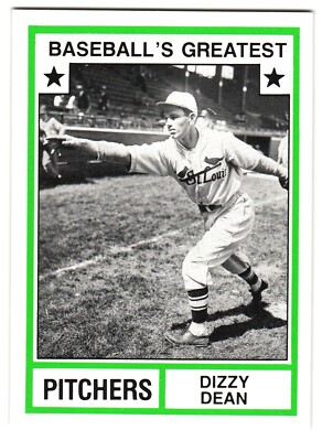 Dizzy Dean 1982 TCMA ML Baseball Greatest Pictures Card #36 | eBay