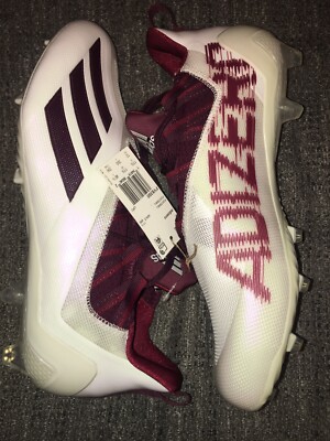 Adidas Adizero 21 Football Cleats Maroon White Men's Size 12 FY8350 | eBay