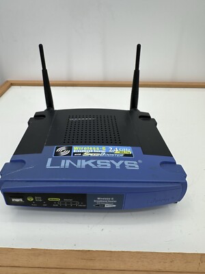 Linksys WRT54GS 2.4 GHZ 4-Port WIRELESS G BROADBAND ROUTER UNTESTED | eBay