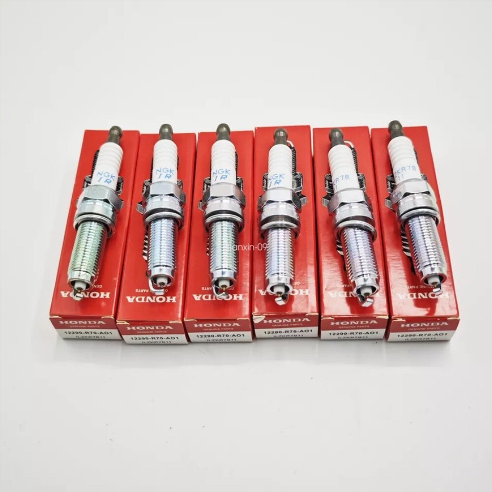 New 6Pcs OEM 12290-R70-A01 NGK ILZKR7B11 Iridium Spark Plugs For Acura ...