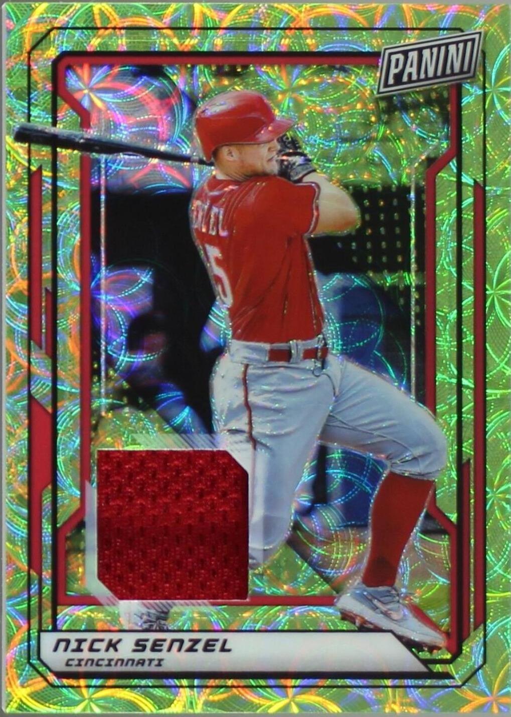 2019 Panini National Convention VIP - Nick Senzel #66 Neon Green Prizm ...