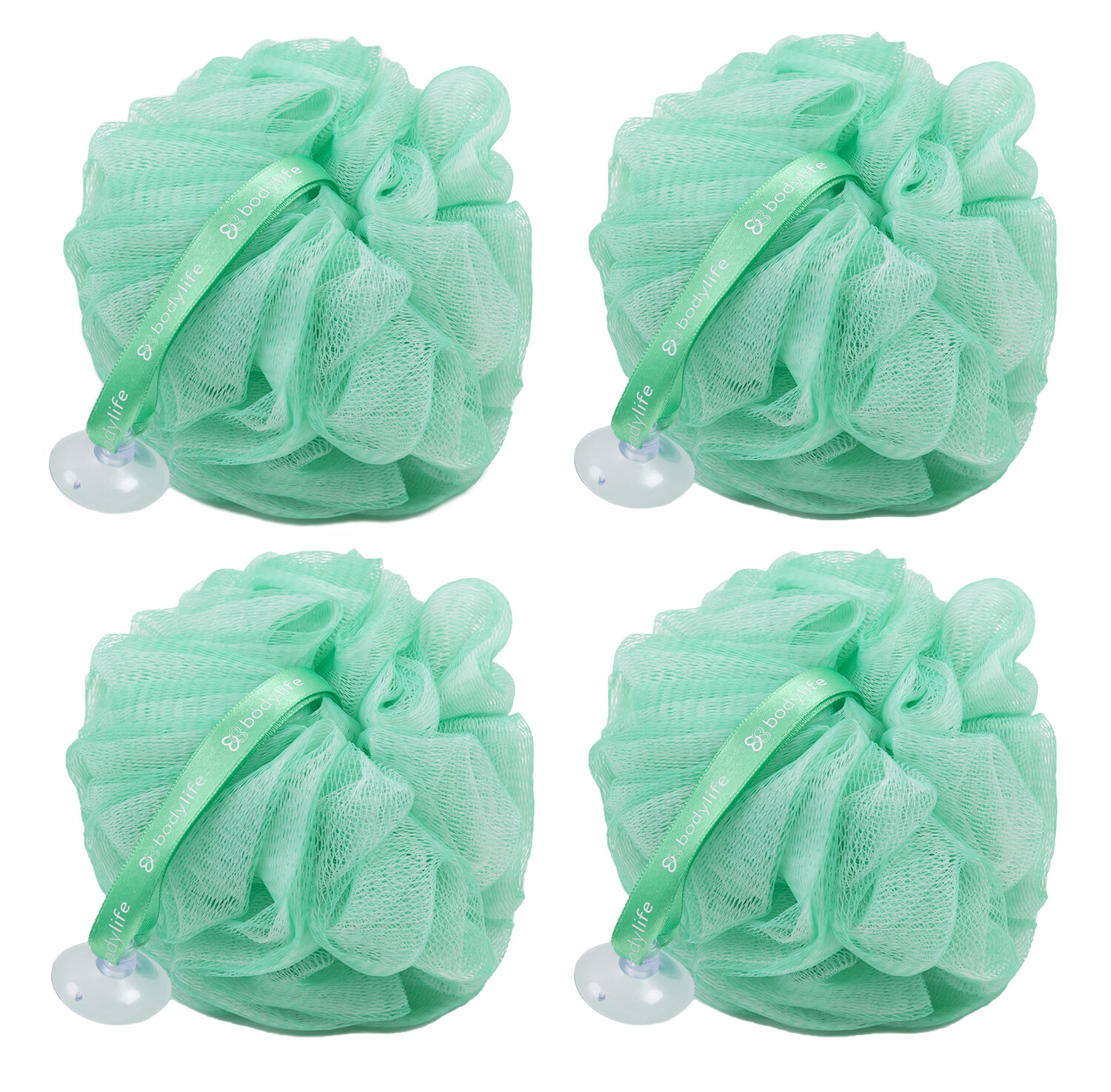 Bodylife Body Buffer Exfoliating Bath & Shower Scrunchie Puff 55g Four ...