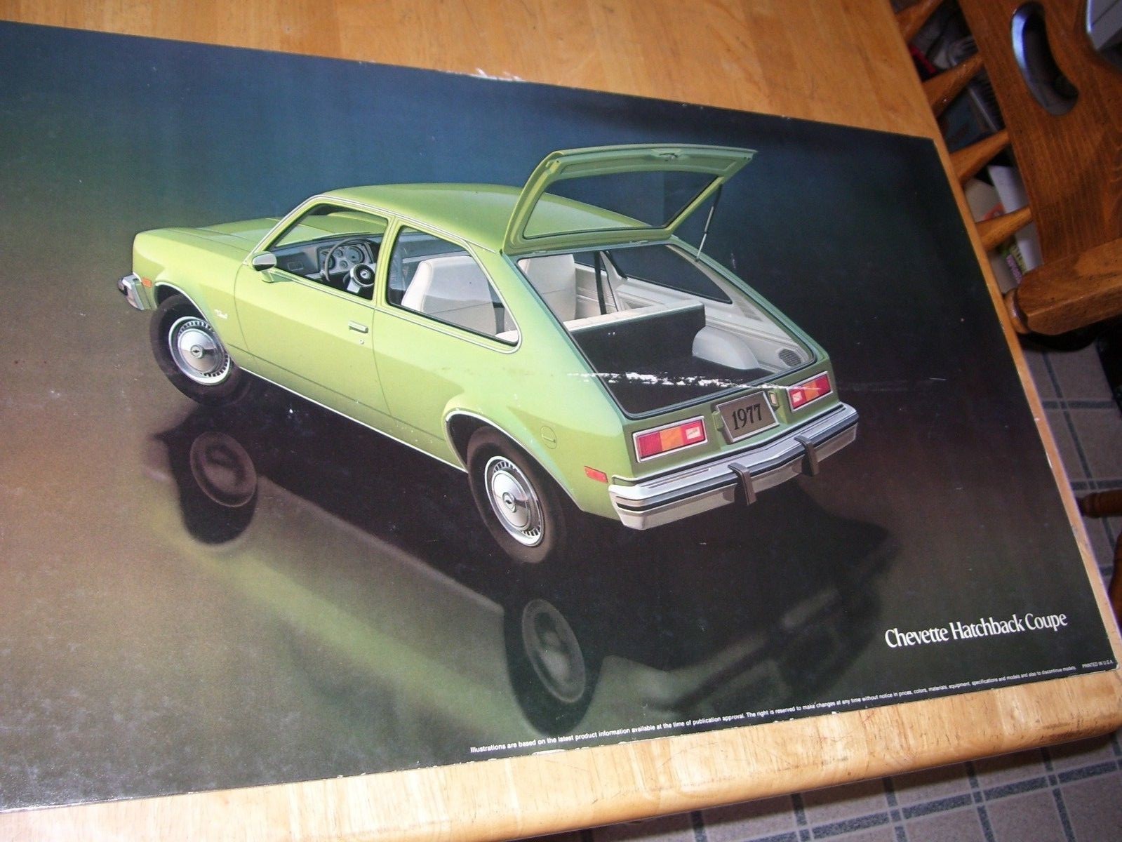Vintage Chevrolet Chevette GM Dealer Showroom Poster Sign 32x18 ...