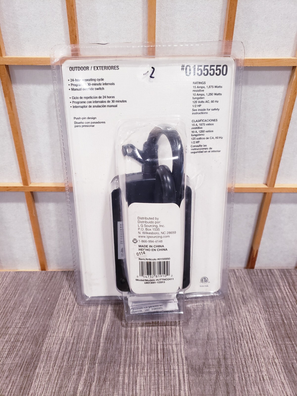 Utilitech Outdoor Timer #0155550 24-hour Repeating Cycle Manual ...