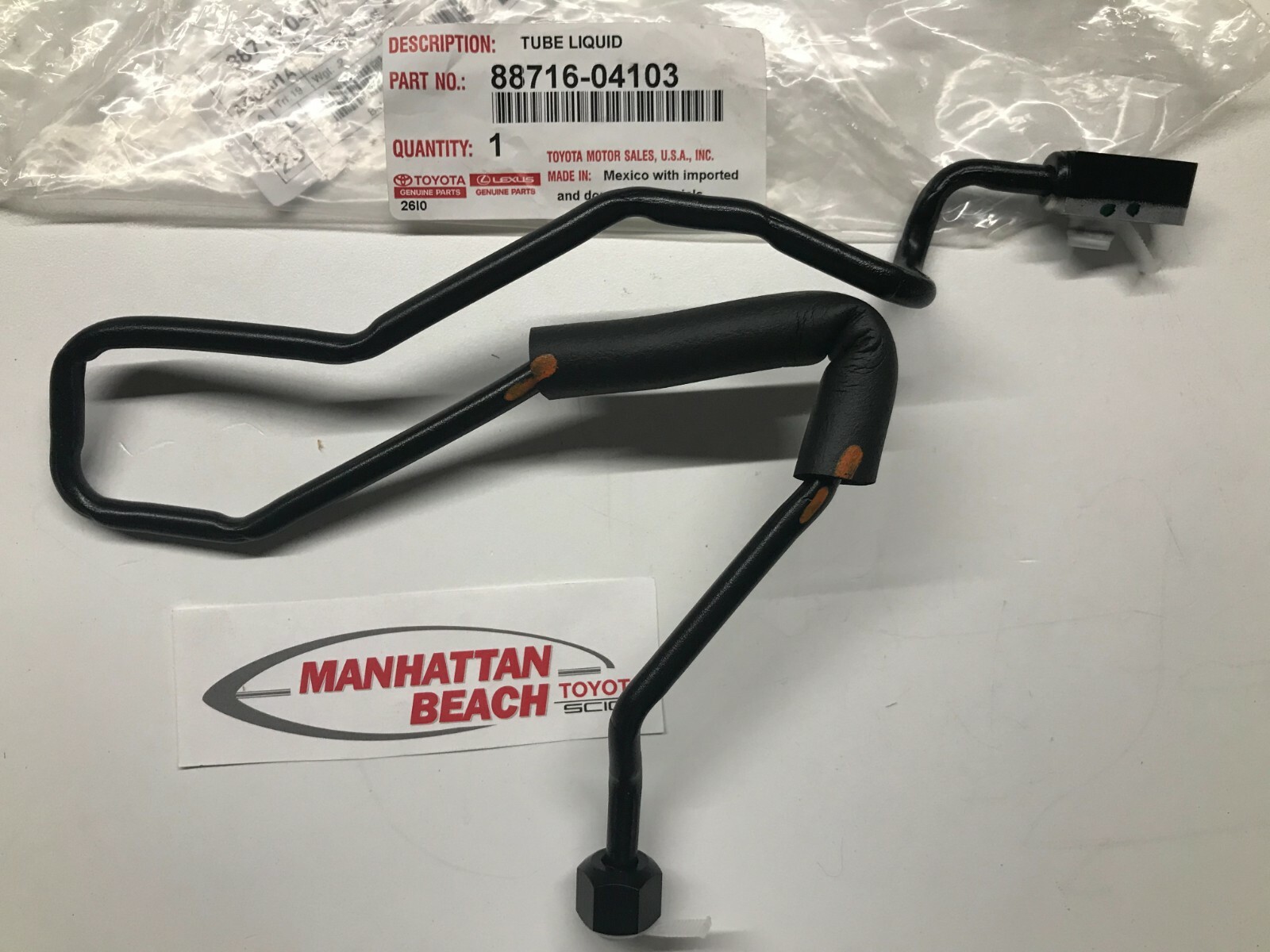 98-04 TACOMA A/C PIPE CONDENSER TO DRIER 88716-04103 GENUINE OEM ...
