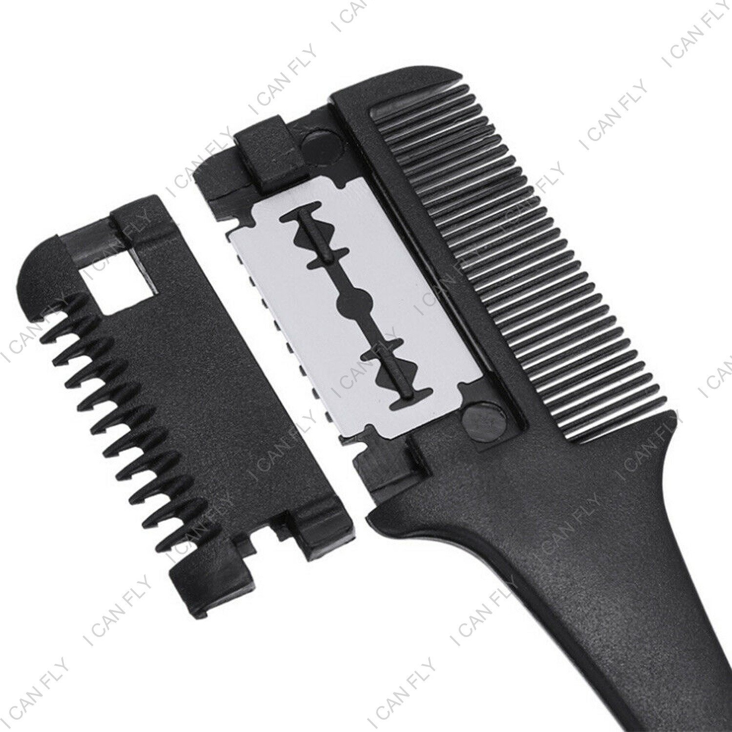 Professional Hairdressers Razor Comb DIY Hair Cutting Thinning Trimmer ...