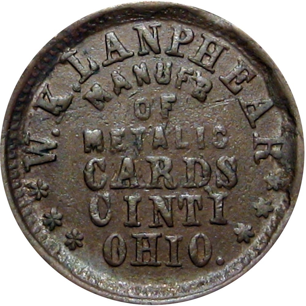 Cincinnati Ohio Civil War Token W K Lanphear Die Sinker | eBay