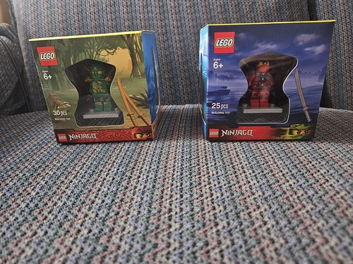 Lego 5004076 & 5004077 CIB Target Minifigures Lloyd DX Kai Rebooted ...