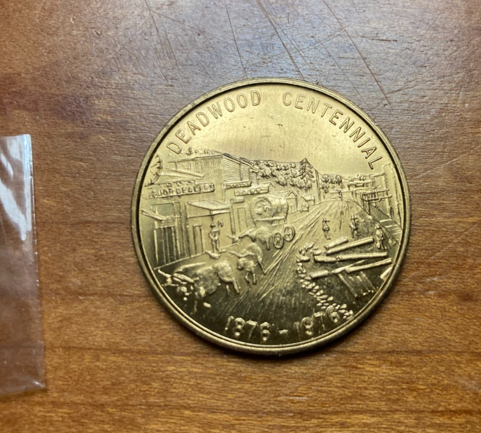 Deadwood Centennial 1876-1976 Homestake Gold Mine April 9, 1876 Medal ...