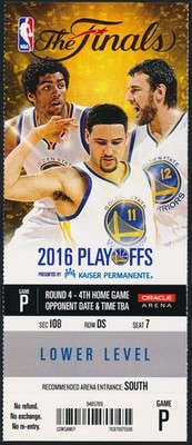 2016 NBA Finals Game 7 Warriors Cavaliers LeBron James BLOCK Ticket ...
