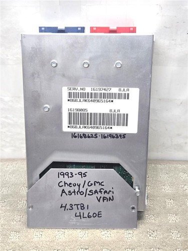 1993-95 GMC SAFARI CHEVY ASTRO S10 PICKUP 4.3 TBI LB4 4L60E ECM ...