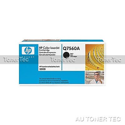 HP Genuine Q7560A BLACK Toner Cartridge->LaserJet 2700/2700n/3000 ...