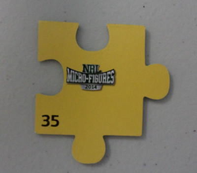 #T73 . 2014 NRL FOOTY MICRO FIGURE RUGBY LEAGUE FIELD JIGSAW PIECE #35 ...