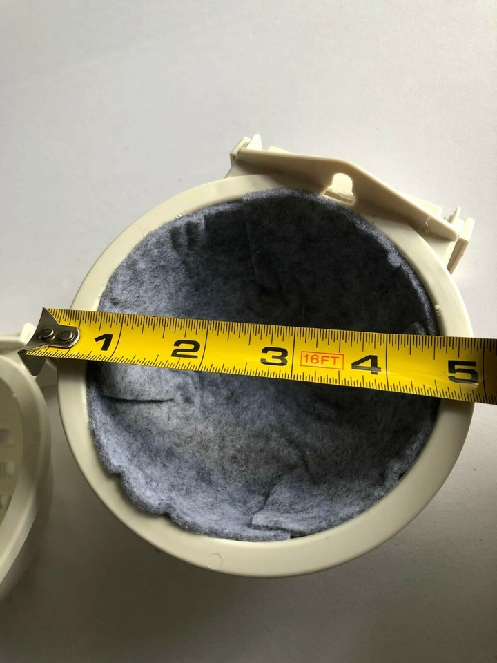 Lot of 2 pcs.CANARY NEST4'' WIDE DIA.PLASTIC HOOKSCOMES WITH ADAPT AND ...