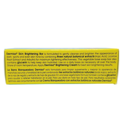 Dermisa Natural Lightening, Brightening Kojic Acid Bar Soap for Dark ...