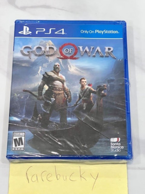 God of War (PS4 Playstation 4) NEW SEALED FIRST PRINT BLUE LABEL, RARE ...