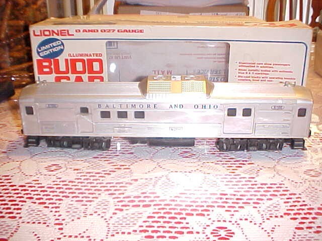 Lionel 8766 lighted non pwered rdc budd baggage car | eBay