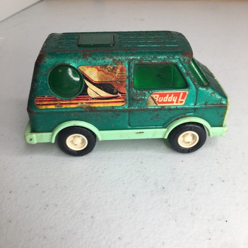 Vintage Buddy L Green Custom Toy Van 4 3/4" long - Made In Japan | eBay