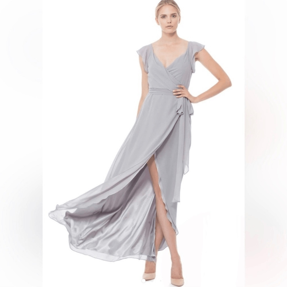 Ceremony by Johanna August Dorian Long Wrap Dress in … - Gem