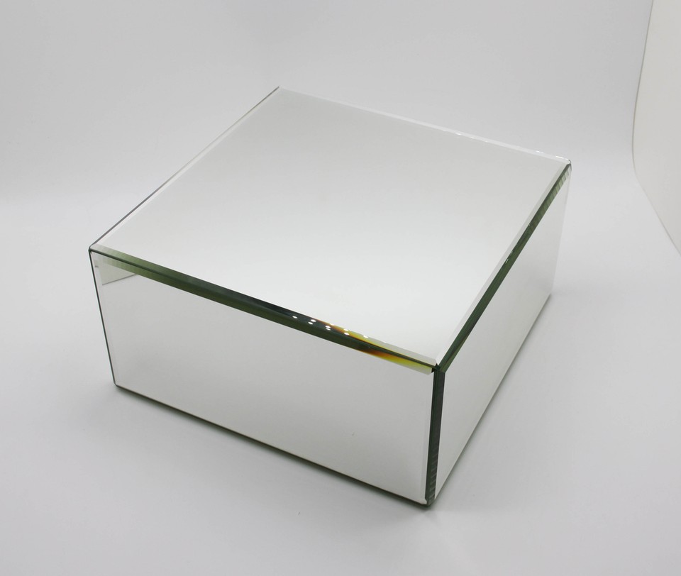Returned Item Glass Mirror Riser Mirror Platform Pedestal Display ...