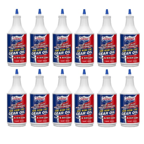 Lucas Oil 10042 Case of 12 SAE 85W-140 Heavy Duty Gear Oil 1 Quart ...