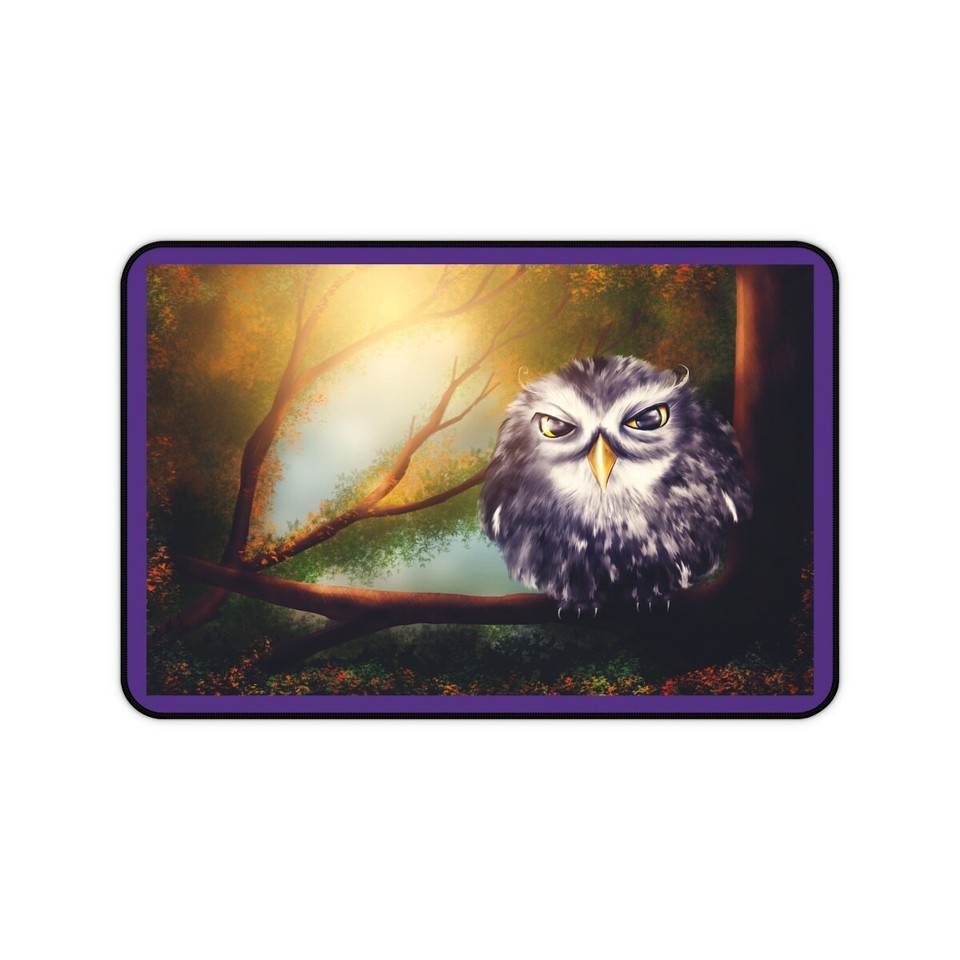 Fall Owl Desk Mat Mouse Pad | eBay