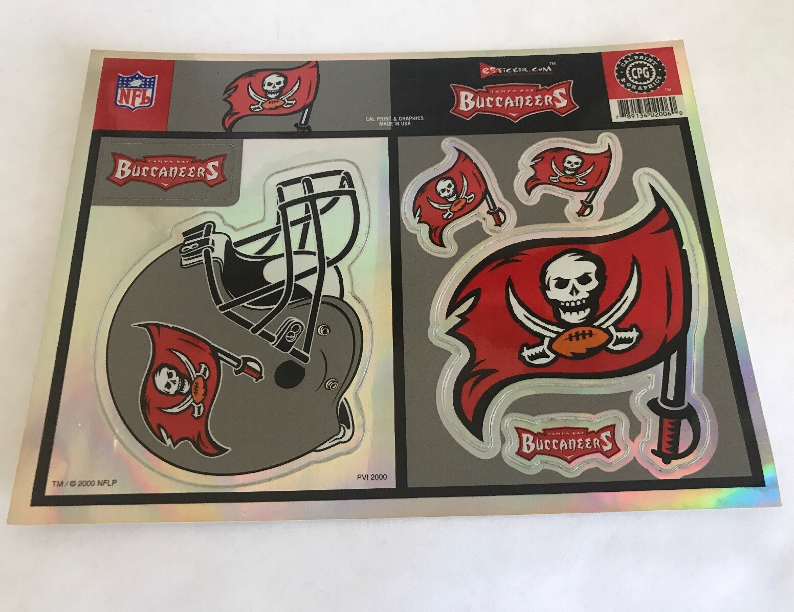Tampa Bay Buccaneers Logo Stickers (6 Stickers Total) *FREE SHIPPING ...