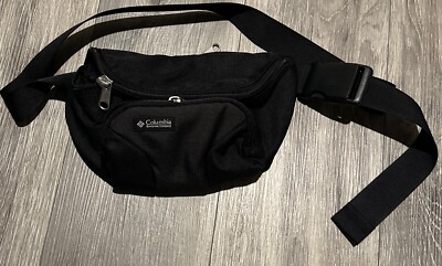 Columbia Hip Fanny Pack Crossbody Bag Black Hiking Camping Walking ...