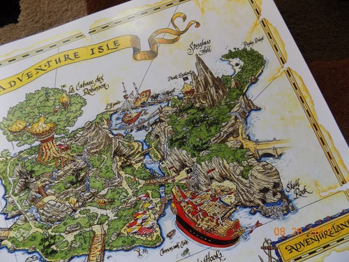 Disney Maps Tom Sawyer, Adventure, Pirates Map Collector Posters ( Set ...