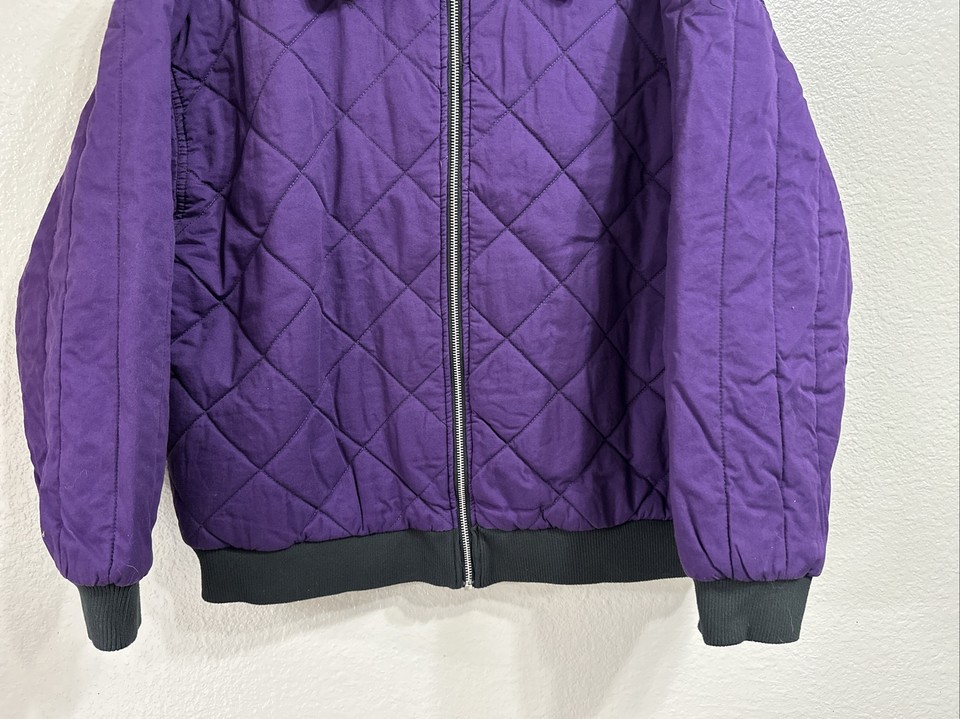 ⚡️Wild Fable Women's Woven Quilted Bomber Jacket - Purple Size M | eBay