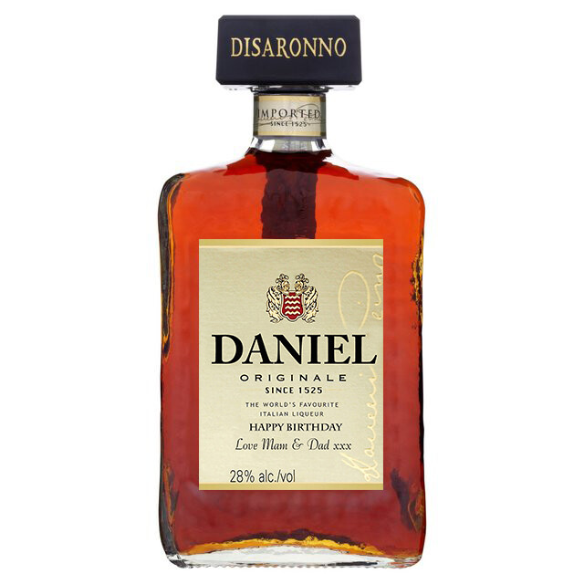 PERSONALISED DISARONNO AMARETTO BOTTLE LABEL - PARTY / BIRTHDAY ...