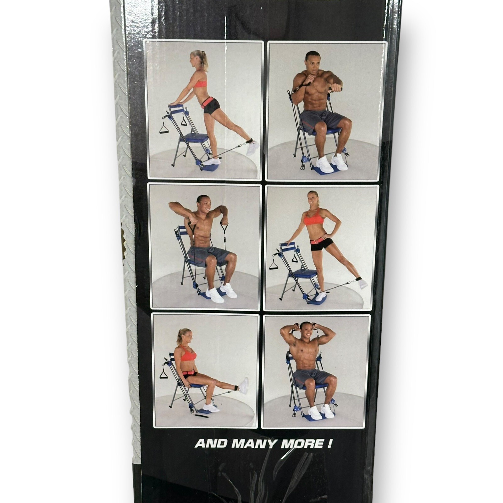 Chair Gym Ultimate Deluxe Total Body Fitness Chair with 3 Workout DVDs ...