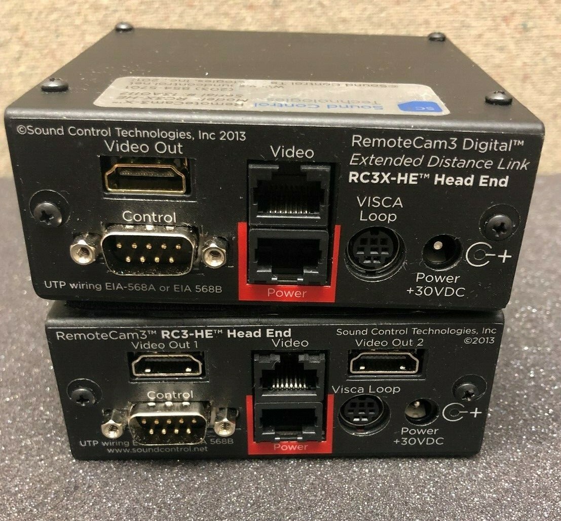 Sound Control Technologies RC3-HE & (1) RC3X-HE RemoteCam3 Digital ...