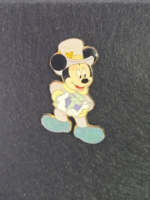 RARE Disney Jumbo Mickey Christmas Pin Victorian Glitter LE500 Retired ...