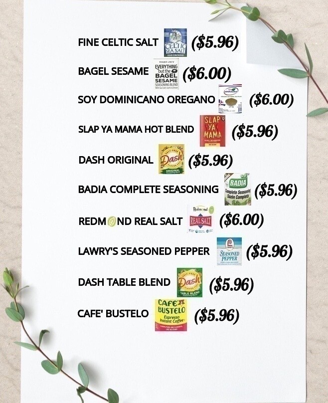 Mini Keychain Seasonings Travel Size Food Lovers Seasonings 53 To ...