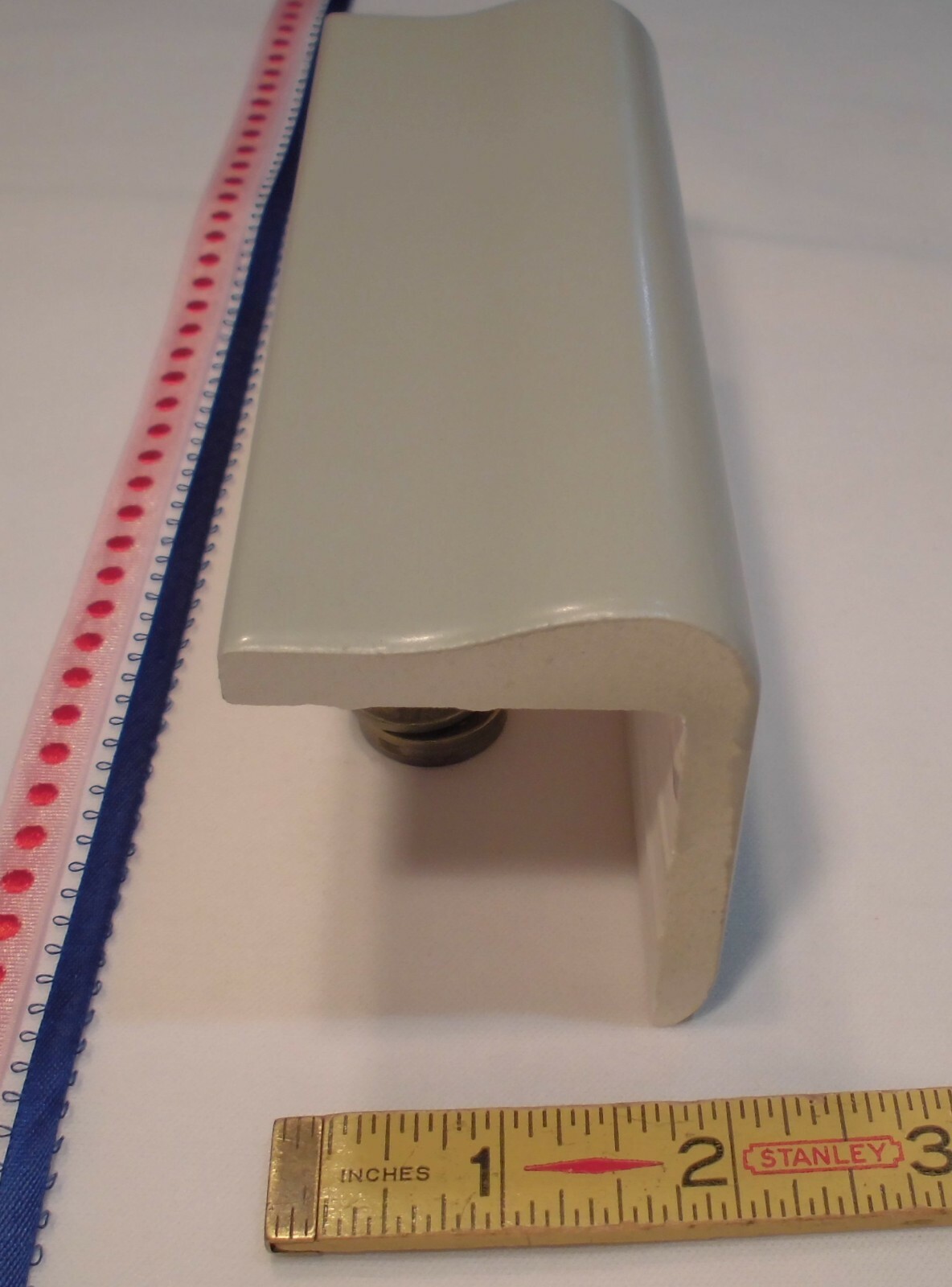 1 pc. Daltile *Matte Gray - Steel* V Cap Ceramic Trim Tile; Counter Top ...