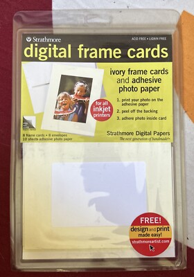 Strathmore Digital Frame Cards, Digital Papers, 10 Sheets Adhesive ...