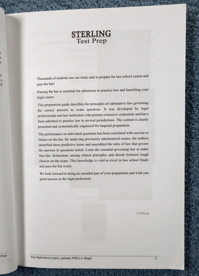Law Essentials Evidence Governing Law Test Prep Book 3rd Edition Free ...