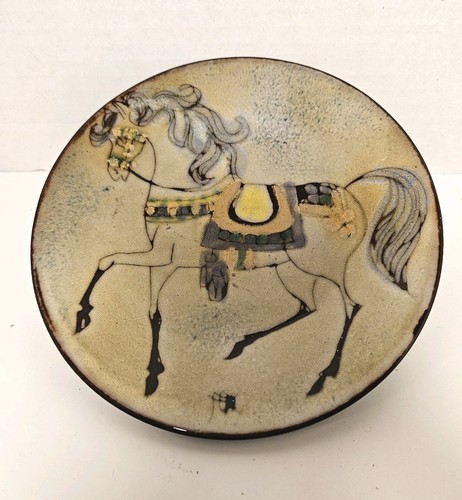 Vintage Chelsea Pottery Horse 6.5" Dish Bowl Equestrian Stoneware ...
