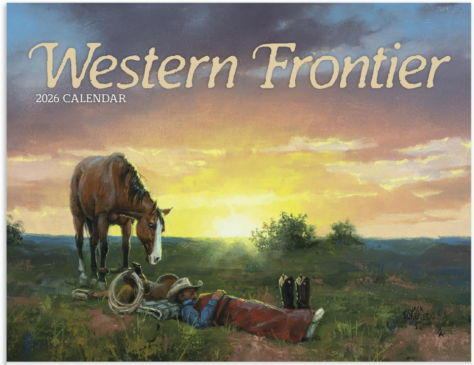 Western Frontier 2026 Hanging Wall Calendar - 19" X 11" (Open) 2026 ...