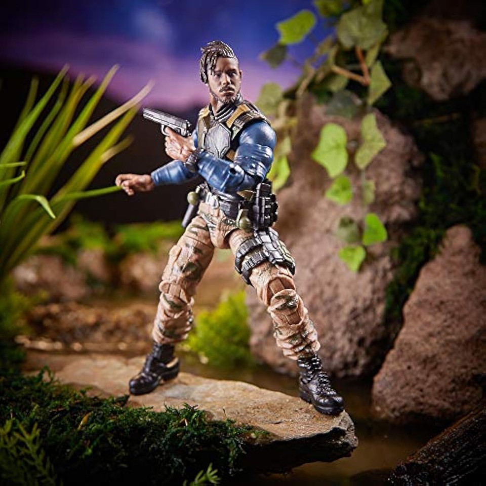 Marvel Legends ~ ERIK KILLMONGER (MILITARY) FIGURE ~ Black Panther ...