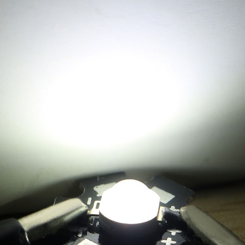 2pcs Pure LED Light Emitter Bead 20 mm Heatsink 1W 3.0-3.7V 350mA White ...