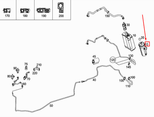 MERCEDES-BENZ C W205 ACTIVATED CHARCOAL FILTER A0004705000 ORIGINAL NO ...