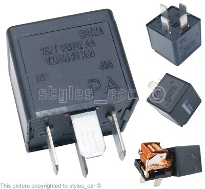 2S7T14B192AA Genuine Jaguar Land Rover Multi -Use 4-Pin Black Relay ...