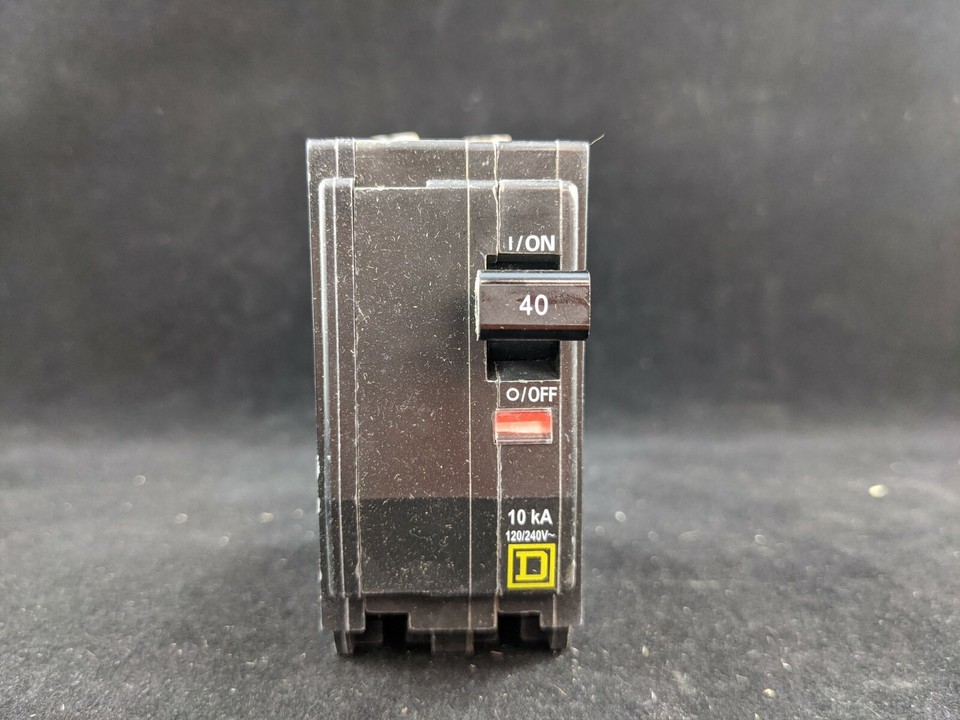 Square D QOB240 40 AMP 2 POLE Miniature Circuit Breaker Bolt On BOX OF ...