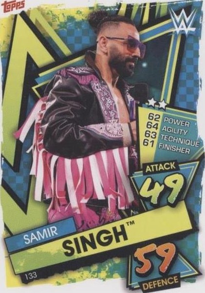 2021 Topps WWE Slam Attax - WWE Superstars #133 Samir Singh for sale ...