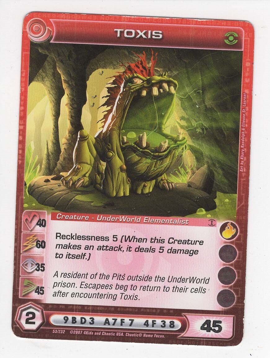 Chaotic Underworld Toxis Min Energy Common | eBay
