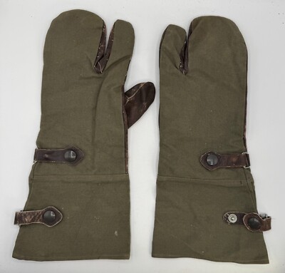 Vintage WW2 German Motorcycle Riding Gauntlets Gloves RBNr ORIGINAL ...