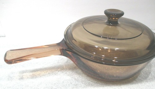 Vision Pyrex Corning Ware Amber Cookware 1/2 Liter Saucepan Pot .5L ...